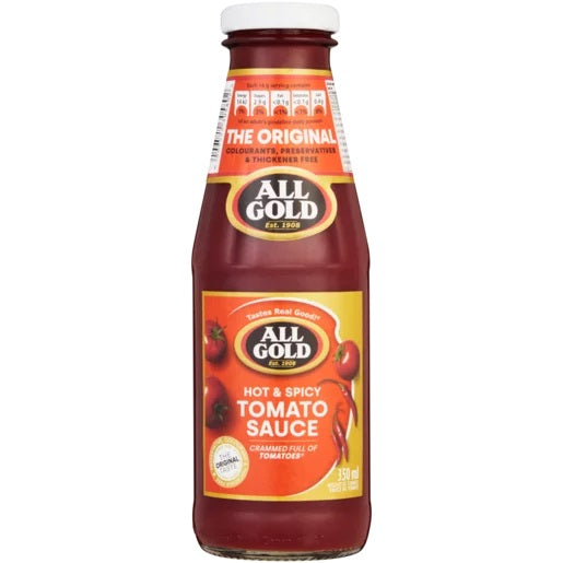 All Gold Hot & Spicy Tomato Sauce 350ml – South African Shop London