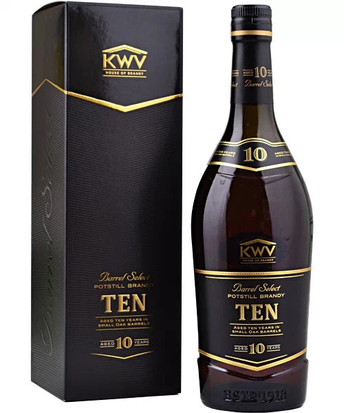 KWV 10 Year Old Brandy 700ml – South African Shop London
