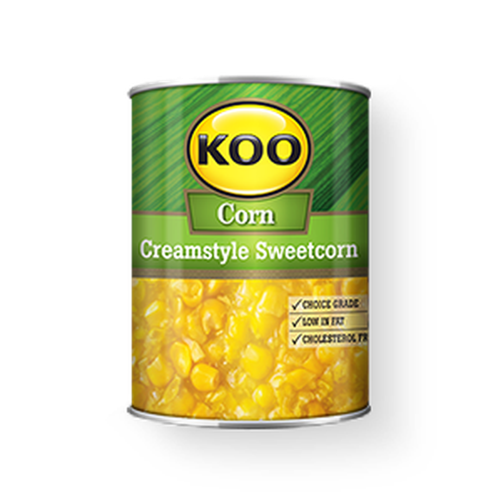 Koo Creamstyle Sweetcorn 410g – South African Shop London